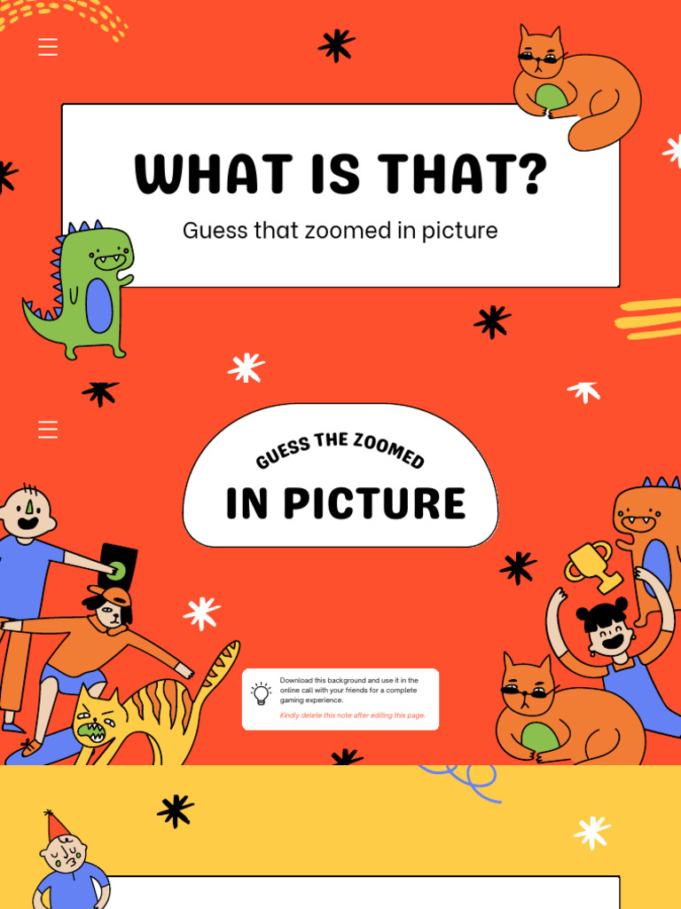 Zoomed-In Picture Guessing Game | PDF