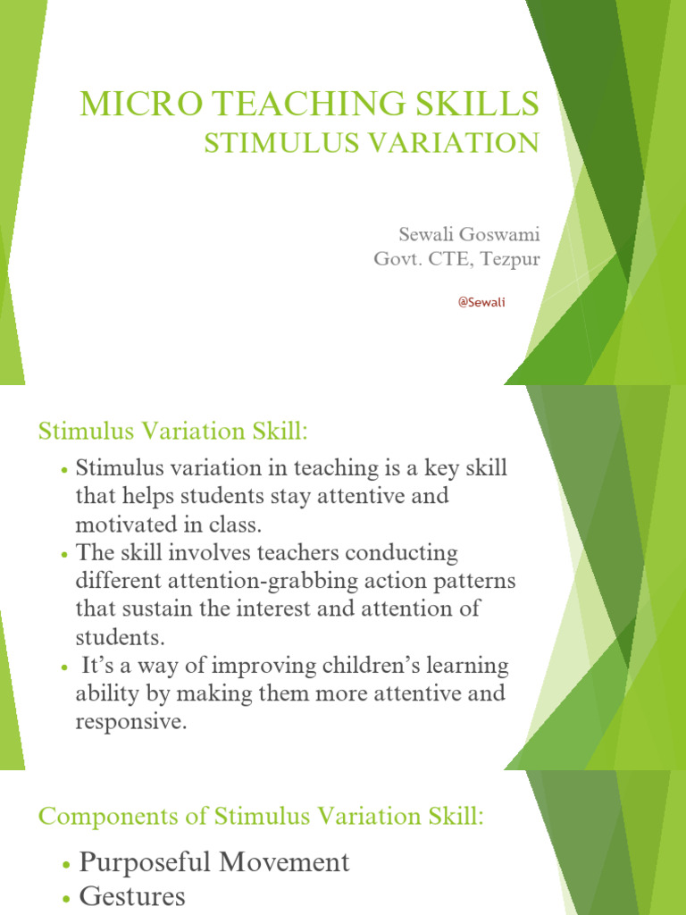 Micro Teaching part 2 (1).pptx_20250421_131450_0000[1] | PDF | Attention | Learning