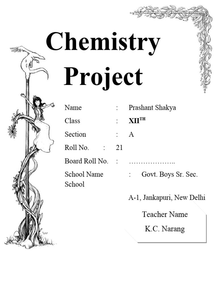 47801686 Chemistry Project | PDF | Carbohydrates | Sucrose