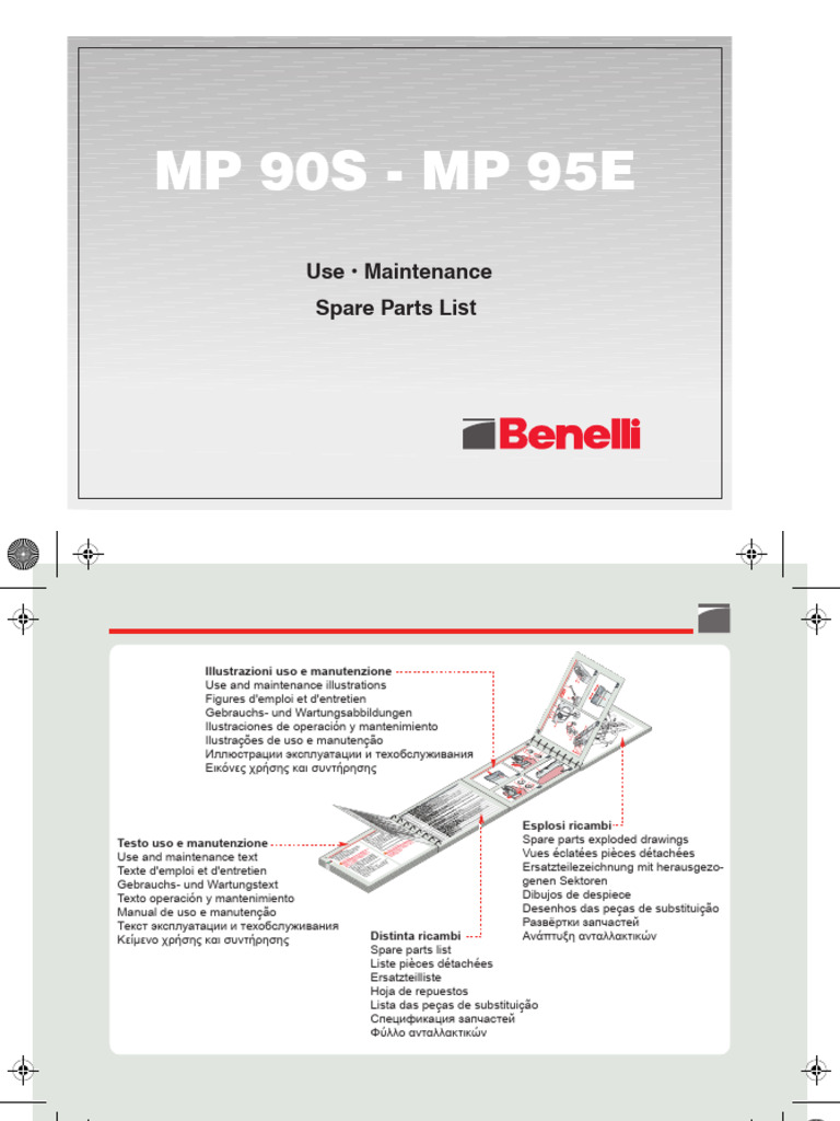 MP 90S - MP 95E: Use - Maintenance Spare Parts Li | PDF