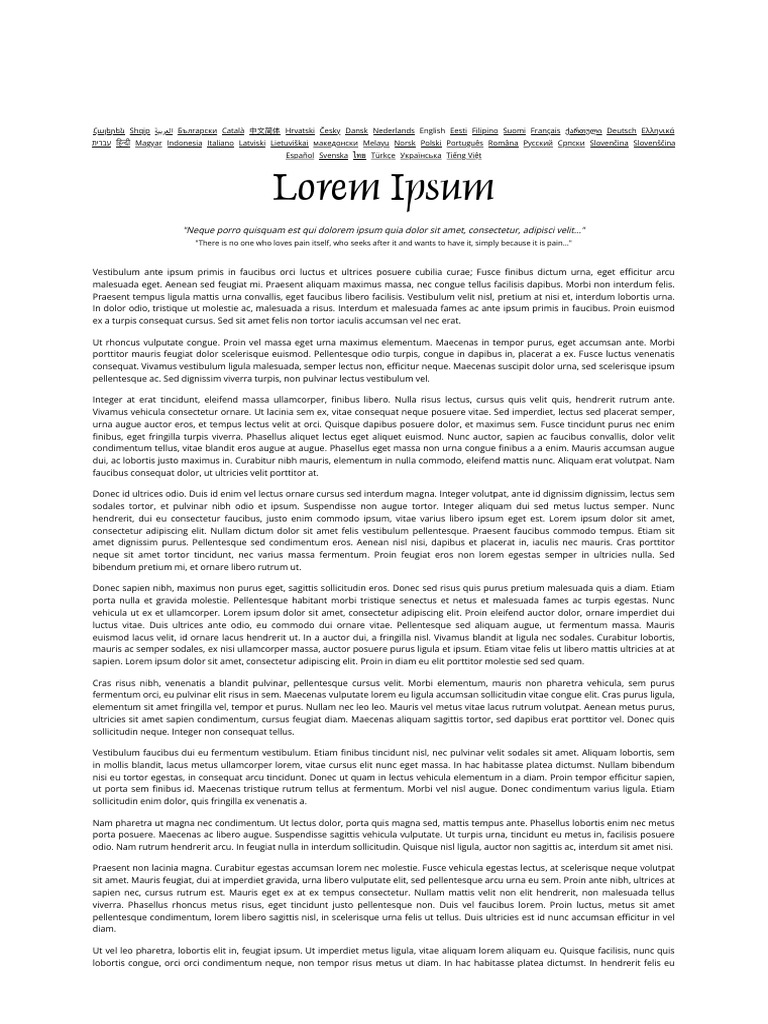 Lorem Ipsum - All The Facts - Lipsum Generator 4 | PDF