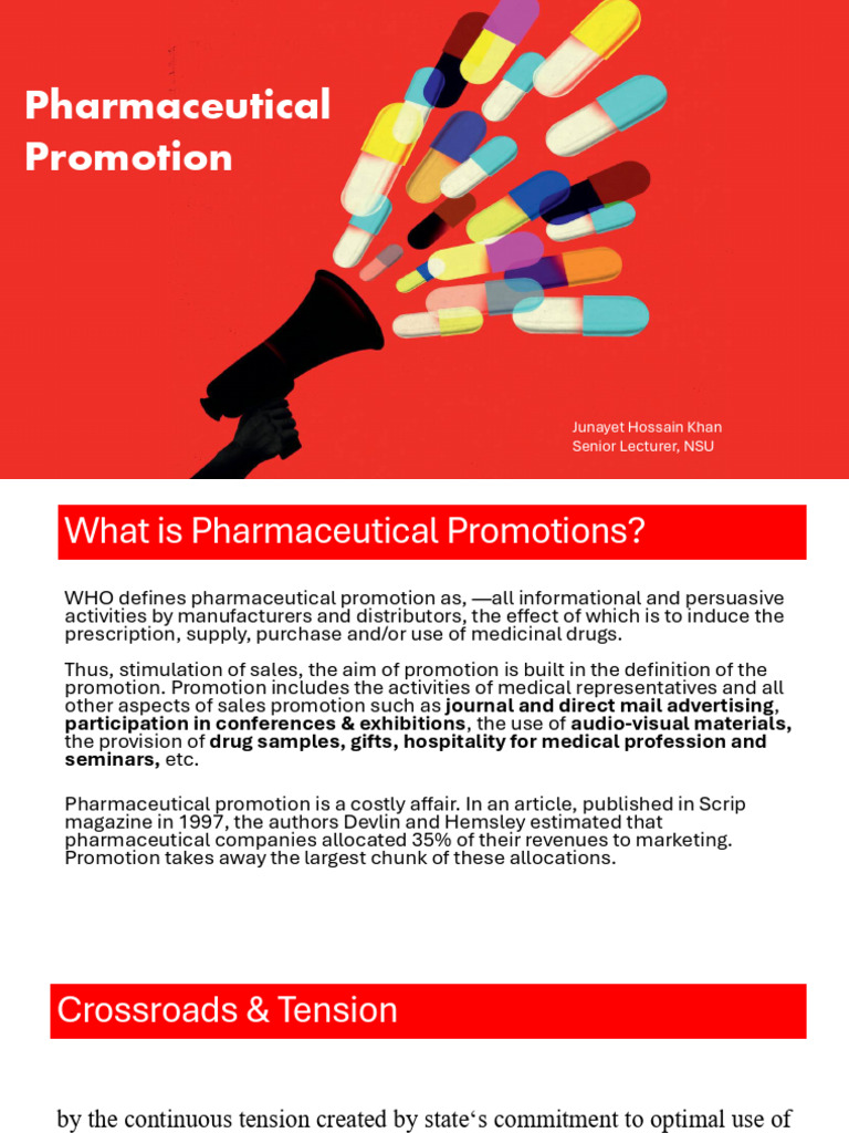 Understanding Pharmaceutical Promotion | PDF | Advertising | Sales
