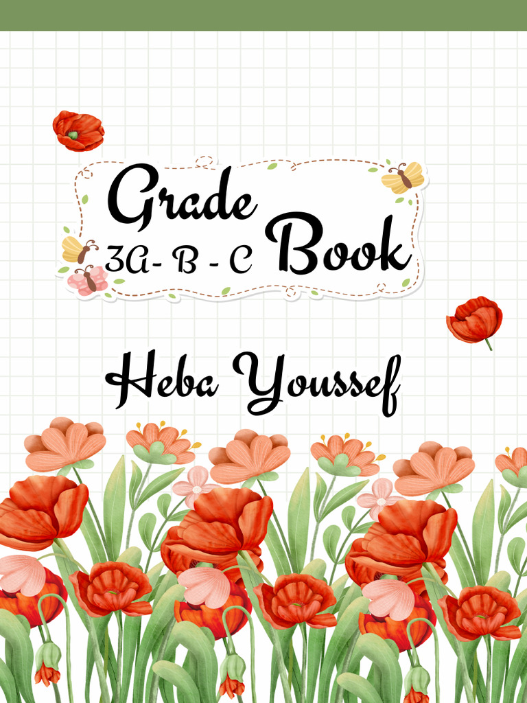 Grade Book Cover | PDF