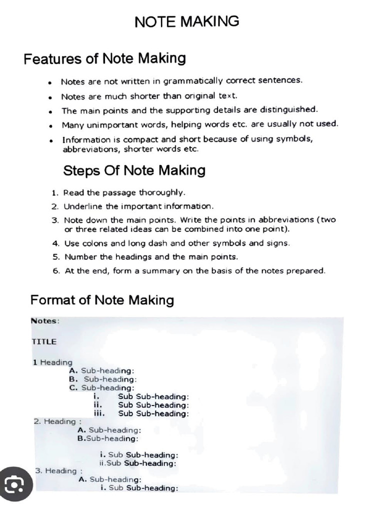 Effective Note Making Techniques | PDF