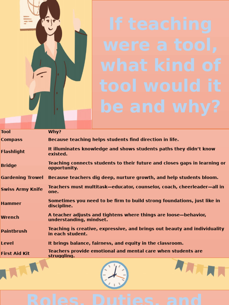 Essential Roles and Duties of Teachers | PDF | Teachers | Teaching Method