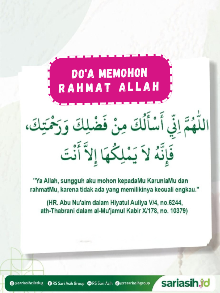 Doa Mohon Rahmat (1) | PDF