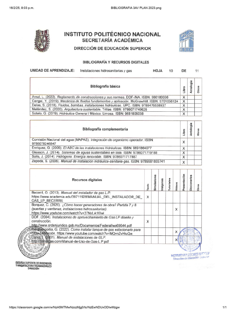 Bibliografia 3av Inst Sanit y Gas | PDF