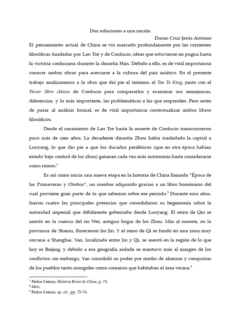 Lao Tse y Confucio (1) | PDF | Laozi | Confucio