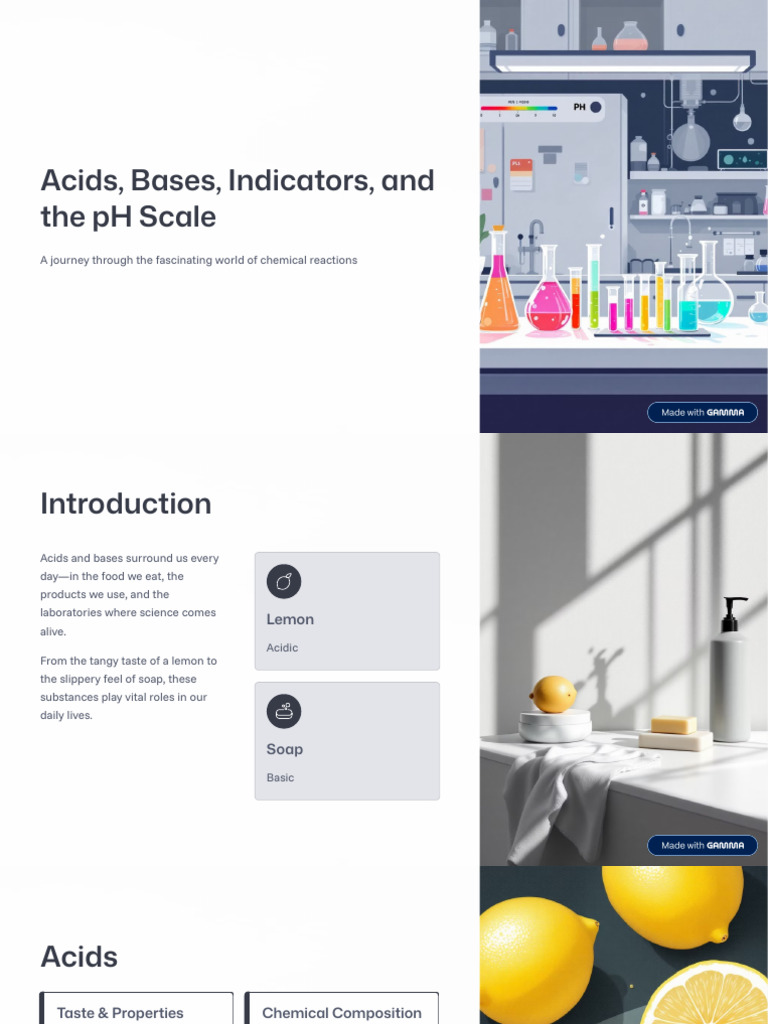 Acids, Bases, and pH Explained | PDF | Acid | Ph