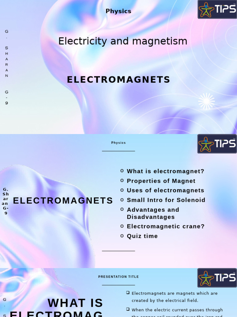 Electromagnets | PDF | Magnet | Magnetism