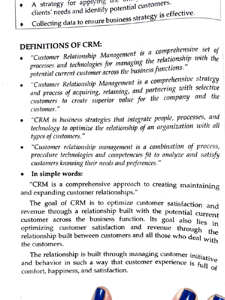 CRM notes | PDF