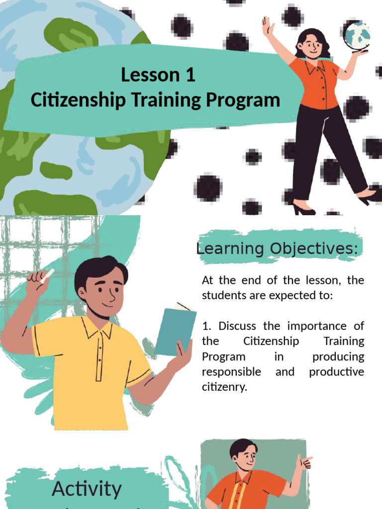 Lesson 1 -The Citizenship Training Program | PDF | Citizenship | Psychology
