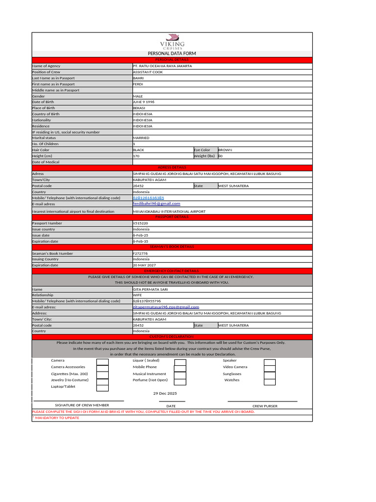 PIF FORM Salinan Salinan | PDF