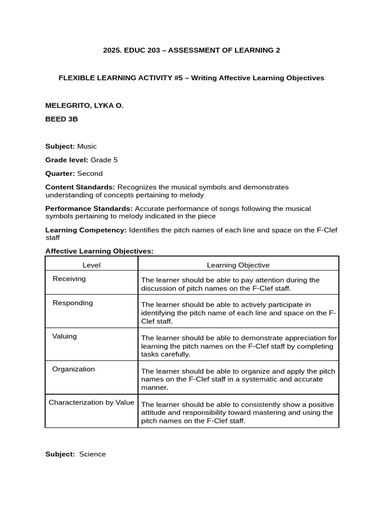 Educ 203 Fla | PDF | Learning | Human Communication