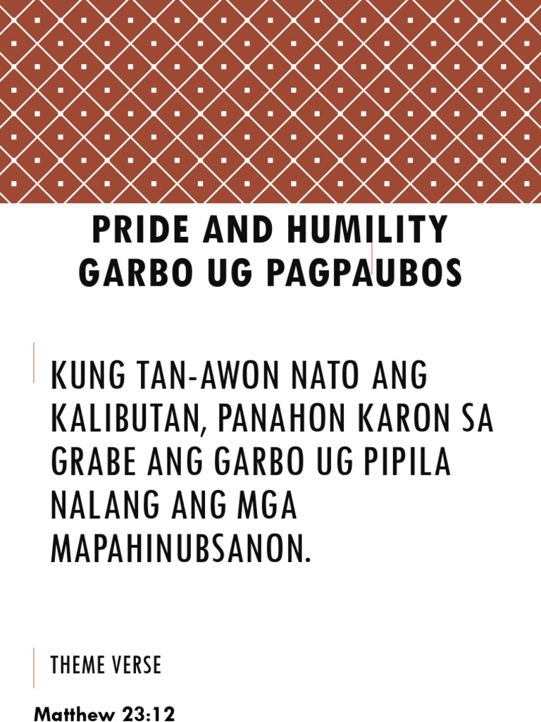 Pride and Humility | PDF | Glory (Religion) | Pride