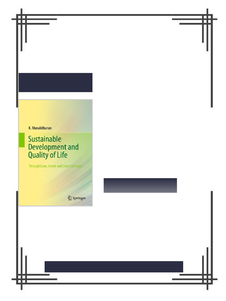Sustainable Development and Quality of Life Through Lean Green and ...