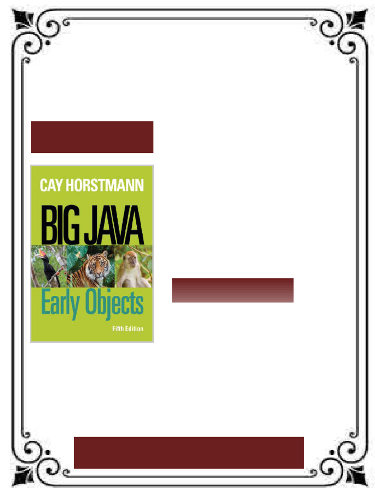 Big Java Early Late Objects 5th Edition Cay Horstmann ebook preview ...