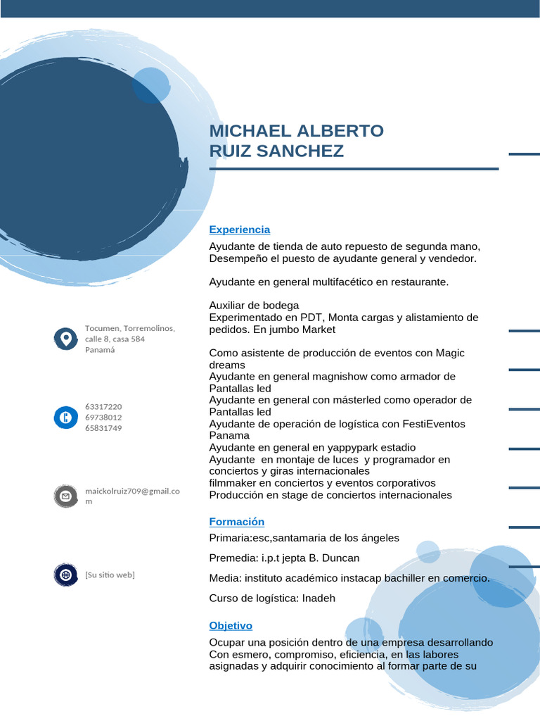 Michael Ruiz CV 2 | PDF