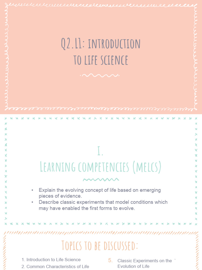 Lesson 1 Introduction To Life Science | PDF | Biology | Evolution