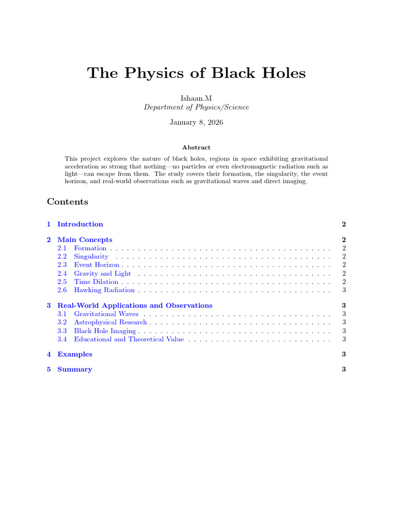 Understanding Black Holes: Key Concepts | PDF | Black Hole | Event Horizon