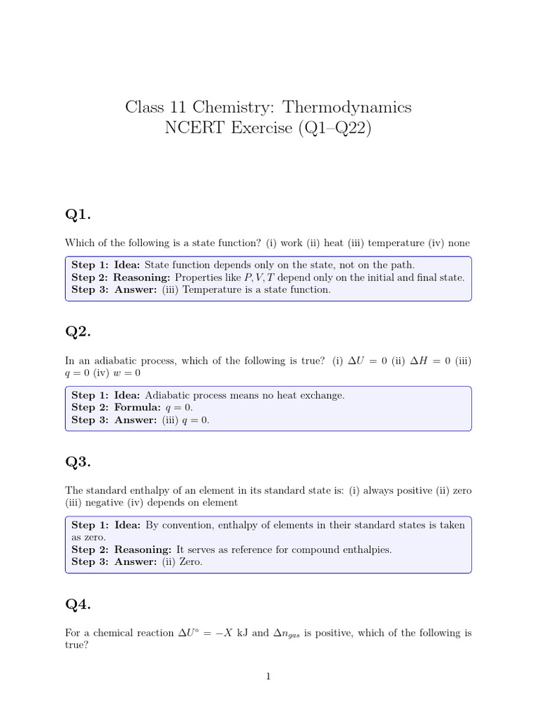 Thermo 1 | PDF | Enthalpy | Thermodynamic Properties