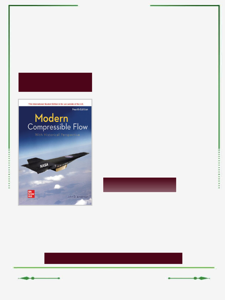 Loose Leaf for Modern Compressible Flow: With Historical Perspective 4th Edition John Anderson ...