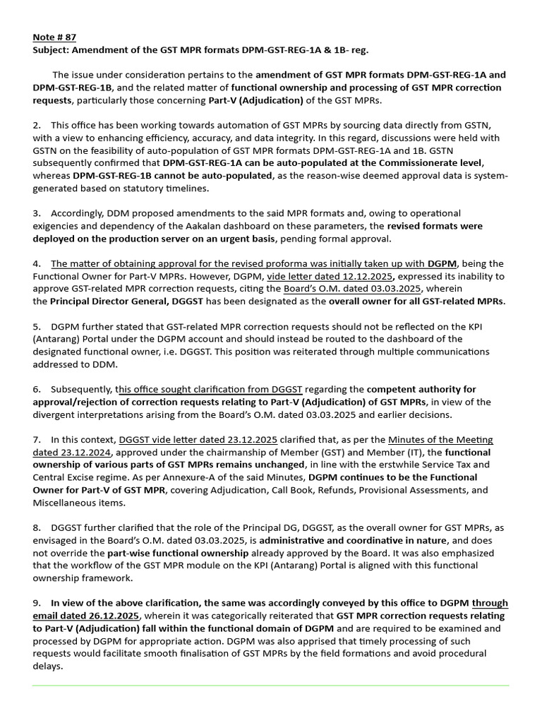 DGPM Note | PDF