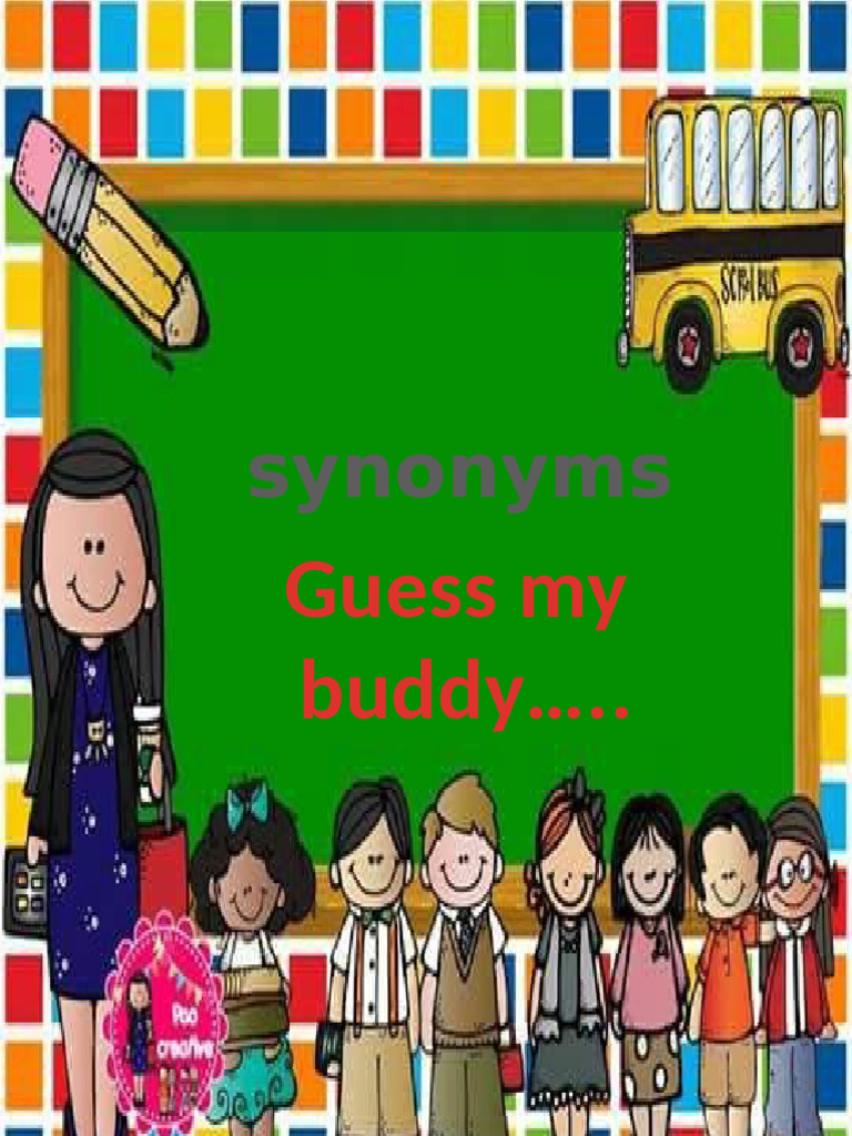 Teacher's note Synonyms | PDF
