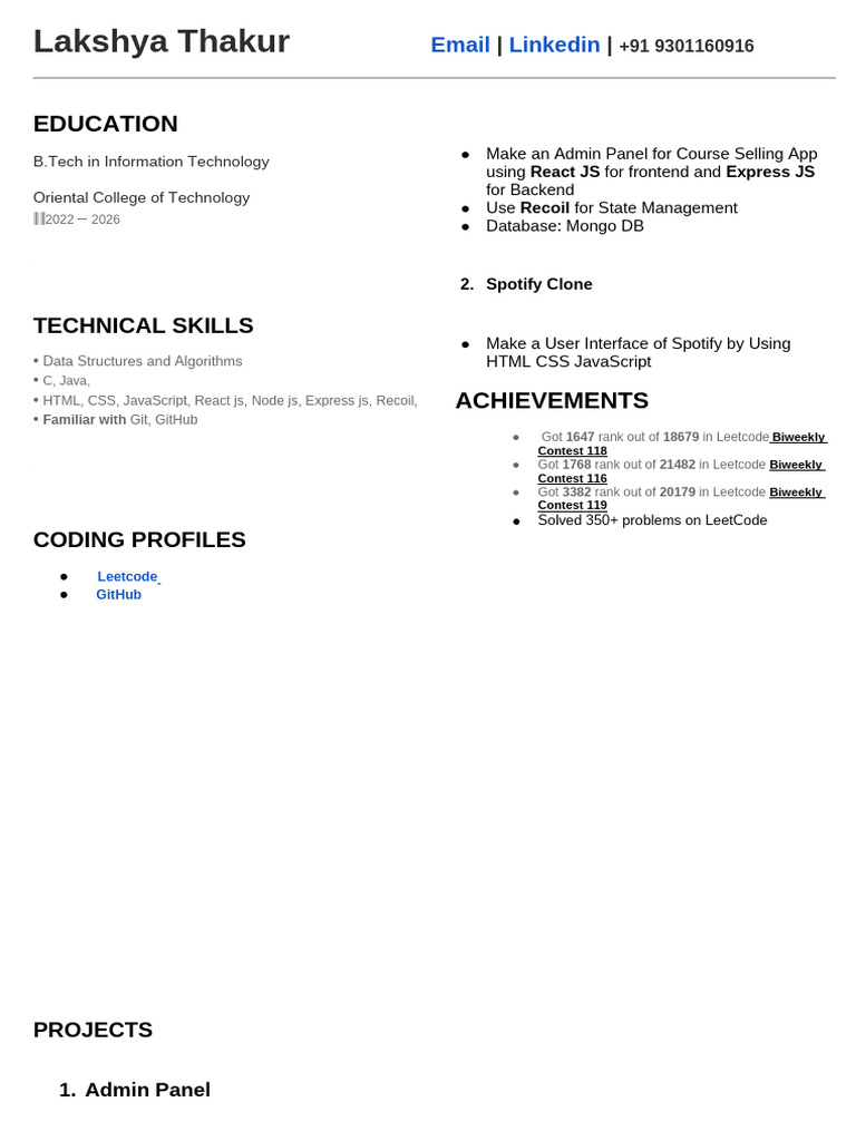 My Resume | PDF