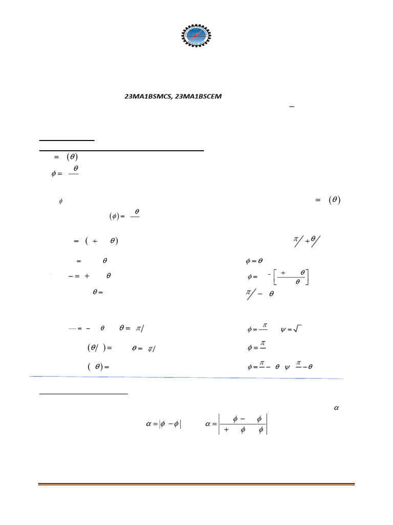 Unit1 QB | PDF | Tangent | Curvature