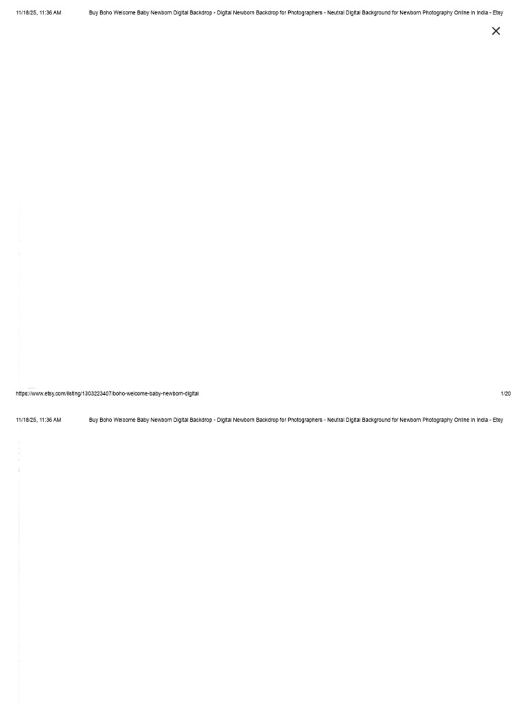 Buy Boho Welcome Baby Newborn Digital Backdrop - Digital Newborn ...