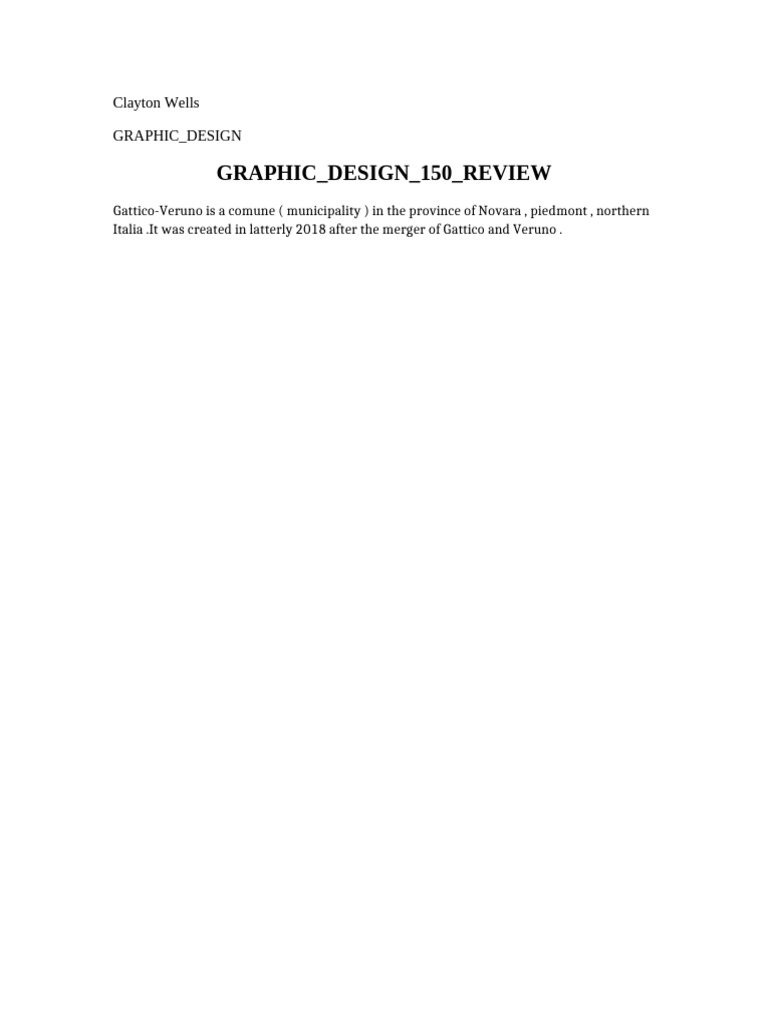 Gattico-Veruno Municipality Overview | PDF