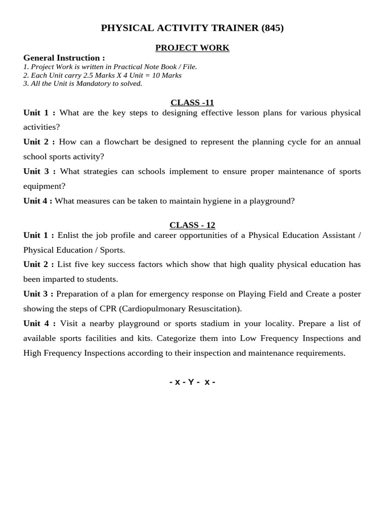 PAT Practical Question Class 11 & 12 | PDF