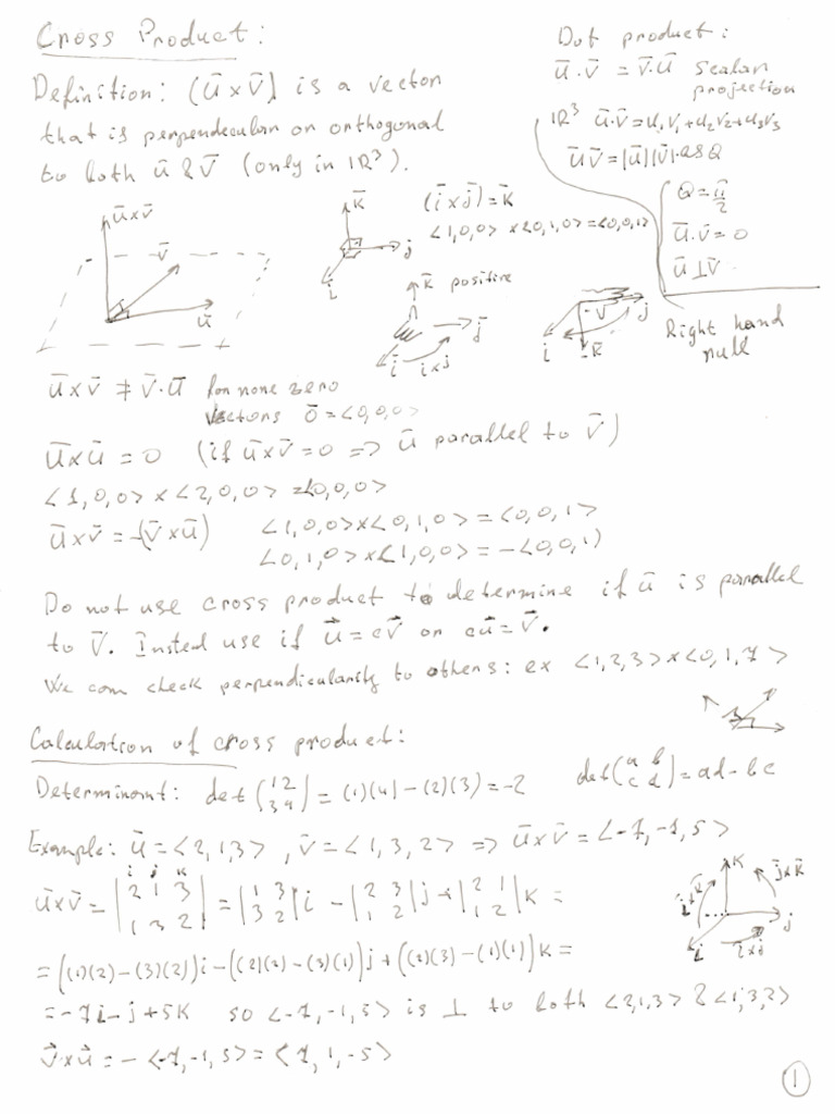 5-3-Learn About The Cross Product | PDF