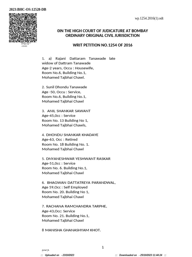 BHC DCR 33(7) carpet area 405_231025_121028 (2) | PDF | Leasehold Estate | Common Law