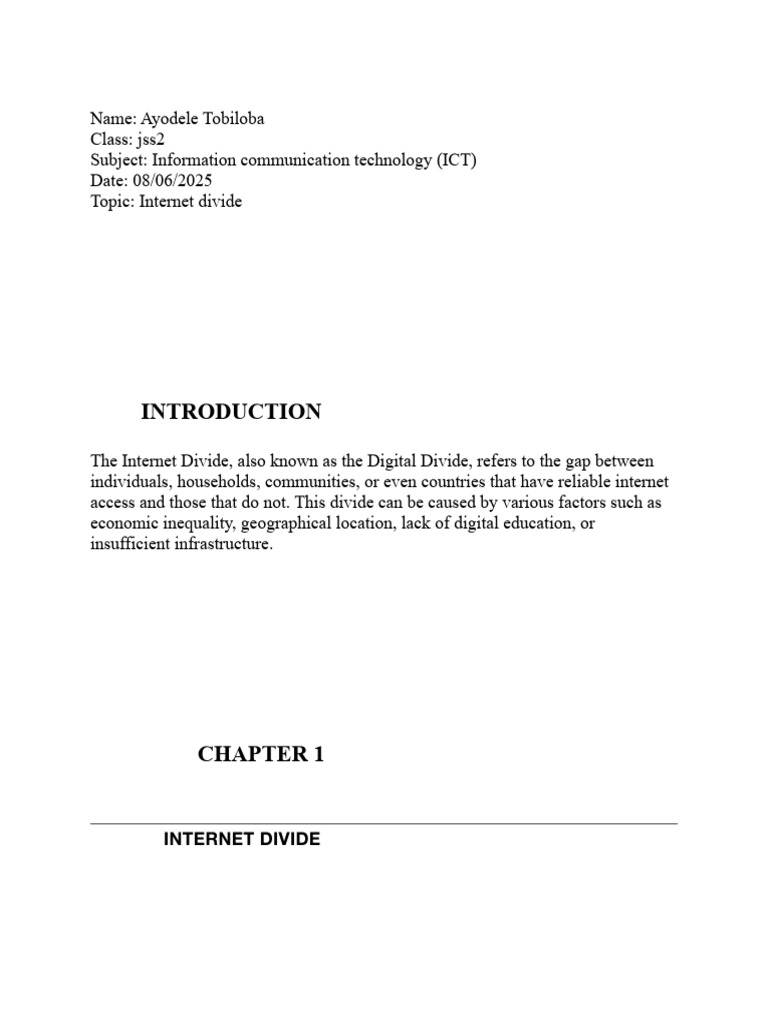 Tobiloba Ayodele’s ICT Assignment | PDF | Information And ...