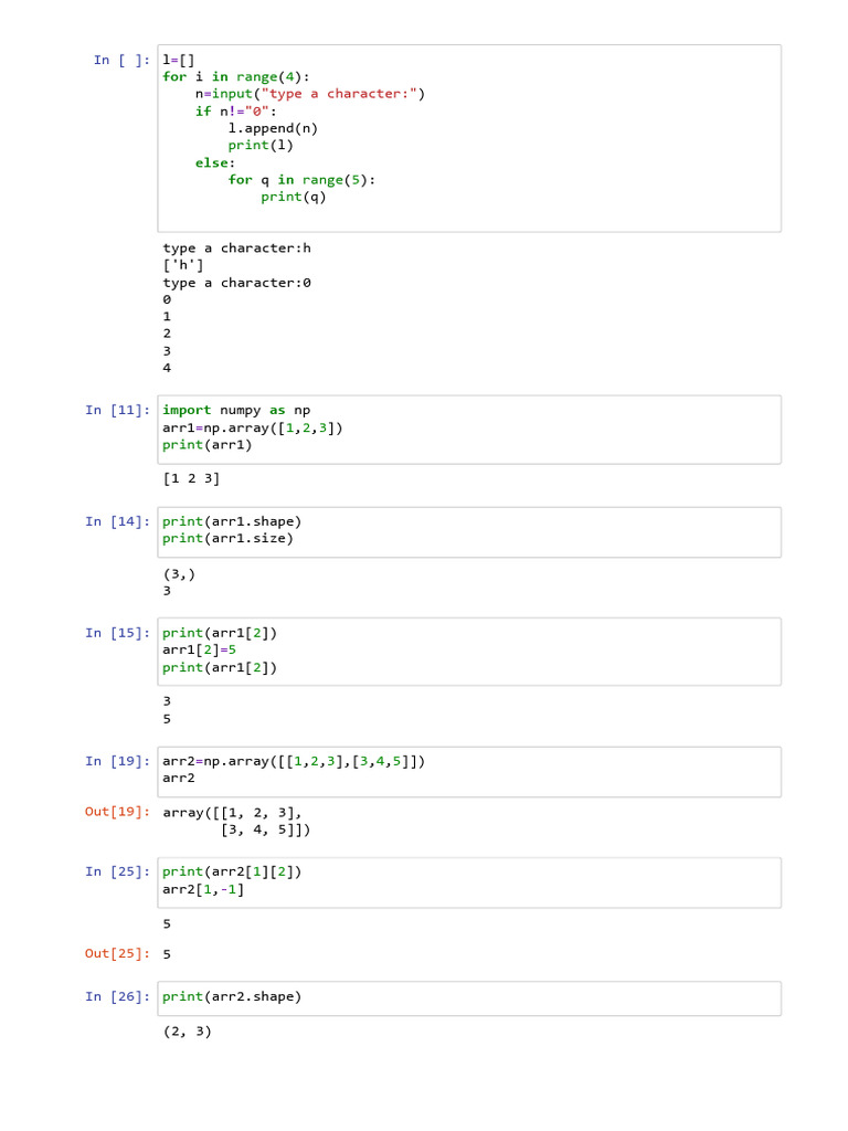 Python NumPy Basics and Examples | PDF