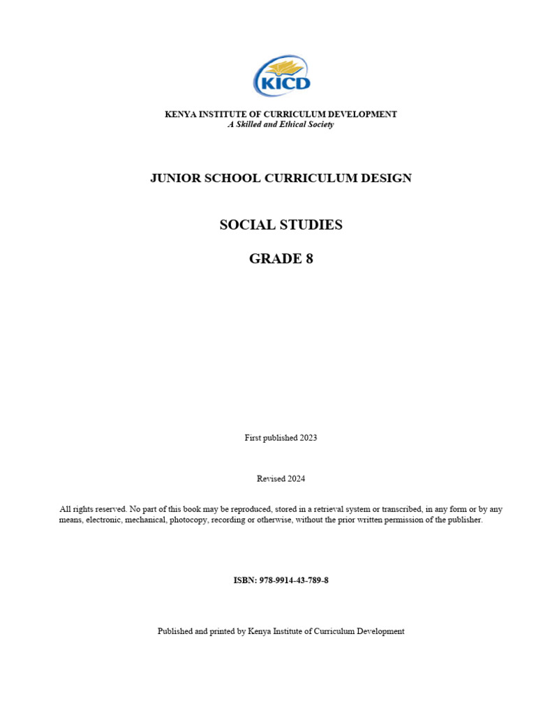 Social Studies Grade 8 Revised 1 Converted | PDF | Curriculum | Learning