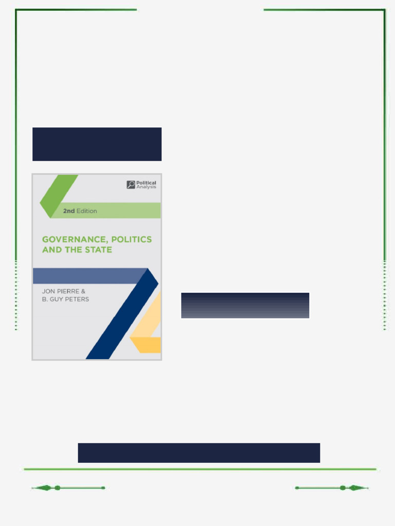 Governance Politics and the State 2nd Edition Jon Pierre eBook ...