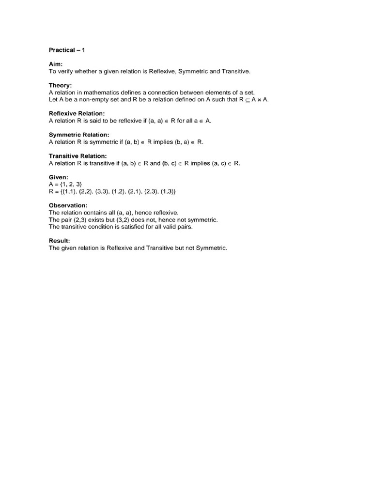 Maths Practical | PDF