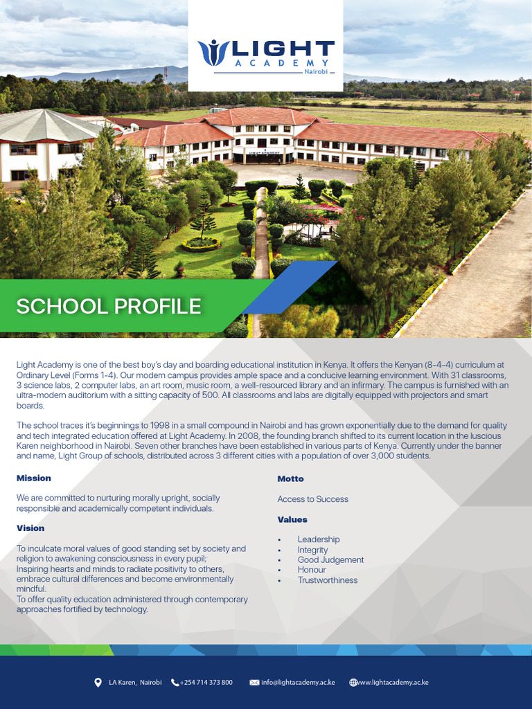 Light Academy Nairobi: Premier Education | PDF