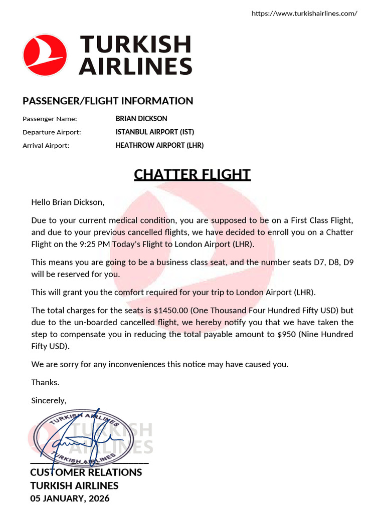 Flight Chatter Document | PDF