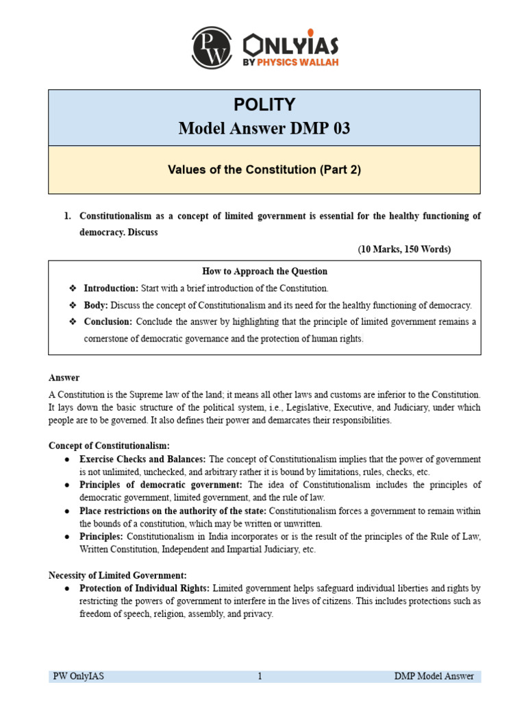 Your Answer Copy ## Polity DMP 03.PDF 20250830 100240. | PDF ...