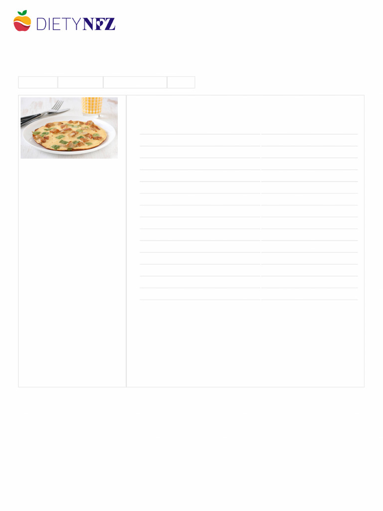 Diety Nfz Przepisy | PDF