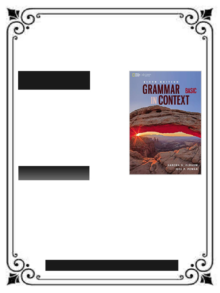 Grammar in Context Basic Grammar in Context Sixth Edition Sandra N ...