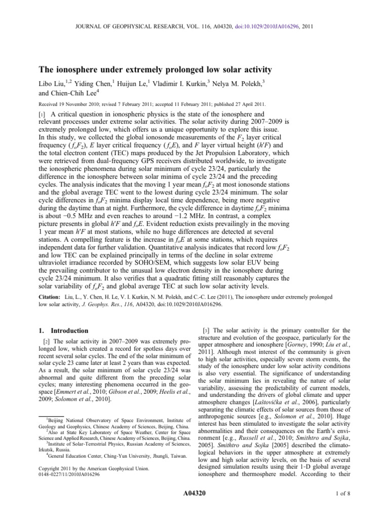 Journal of Geophysical Research Space Physics - 2011 - Liu - The ...