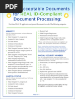 California DMV REAL ID Checklist | PDF | Identity Document | Department ...