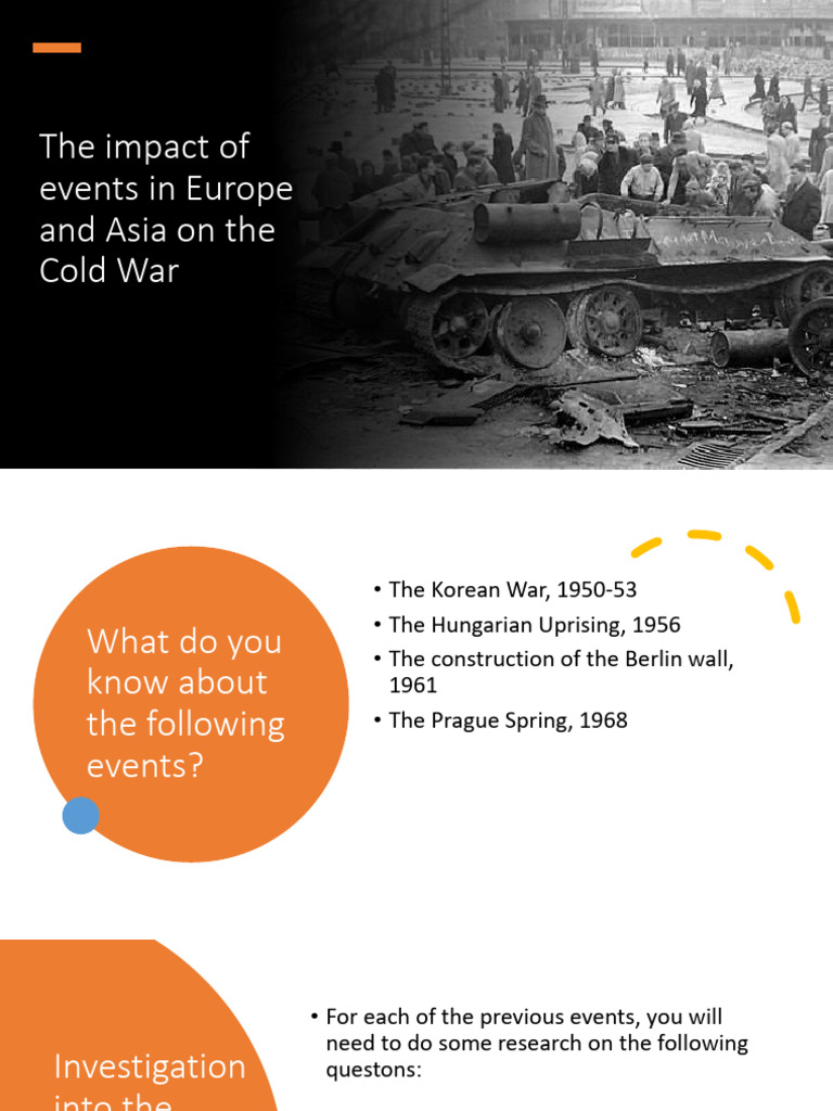 Cold War Events: Europe & Asia Impact | PDF | Korean War | Cold War