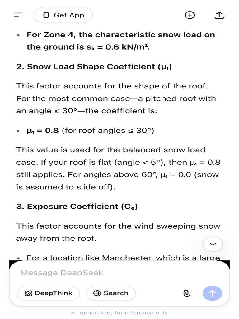 Snow Load Calculations for Roofs | PDF