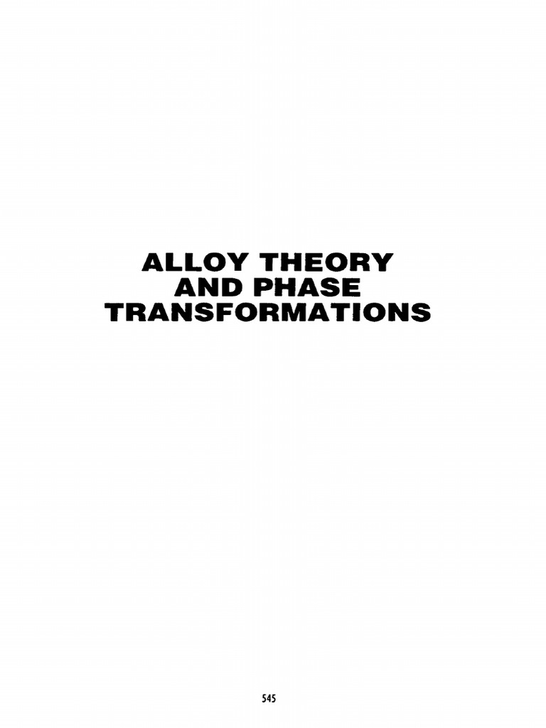 Titanium Alloys: Theory and Transformations | PDF | Alloy | Mechanical ...